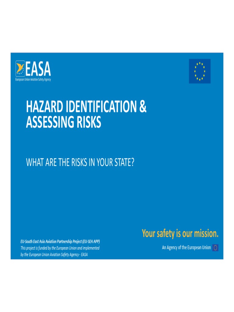 4-SSG EASA SMS 3 Hazard Risk | PDF | Risk | Risk Assessment