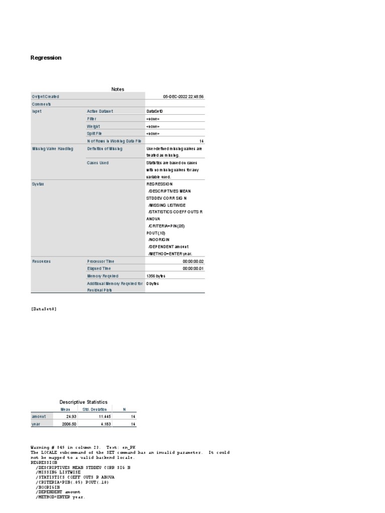 Regression | Download Free PDF | Errors And Residuals | Regression Analysis