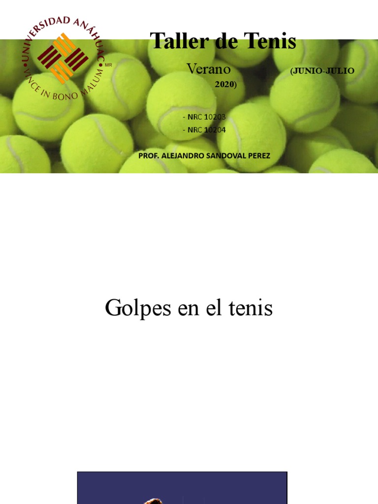 Técnica de Golpeo en El Tenis. | PDF