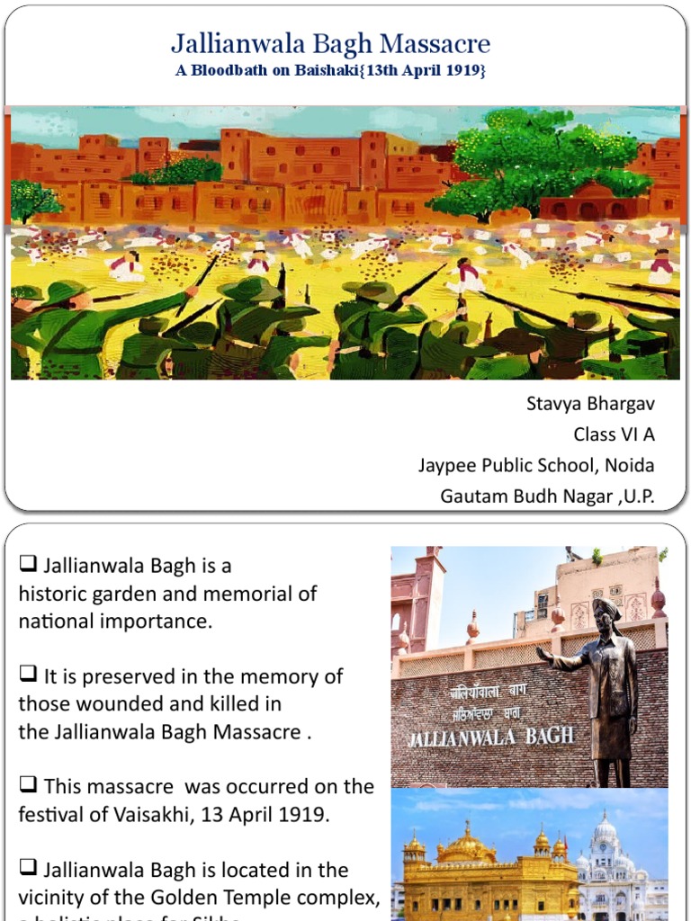 Jallianwala PPT Stavya | PDF