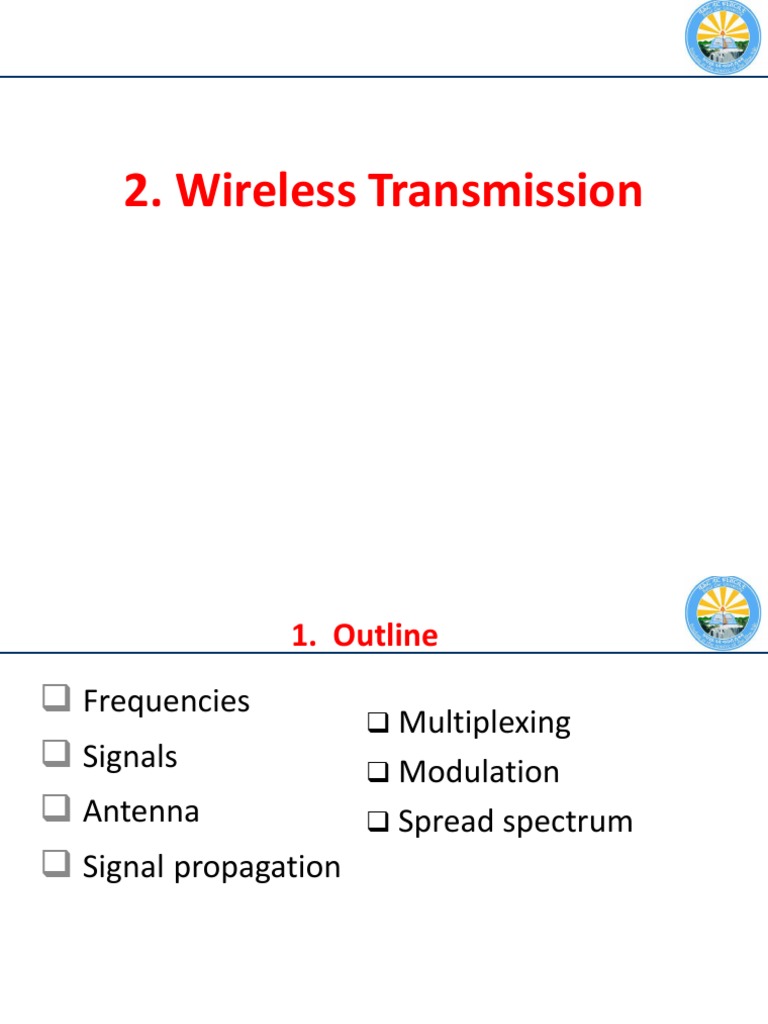 Wireless Transmission | PDF | Modulation | Radio Propagation