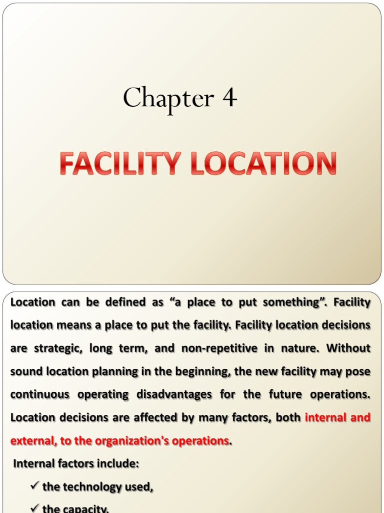 Facility Location and Materials Handling (Chapters 4 & 5) | PDF | Distance