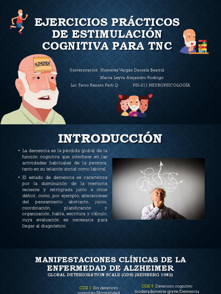 Ejercicios Prácticos de Estimulación Cognitiva para TNC-1 | PDF | Memoria | Demencia
