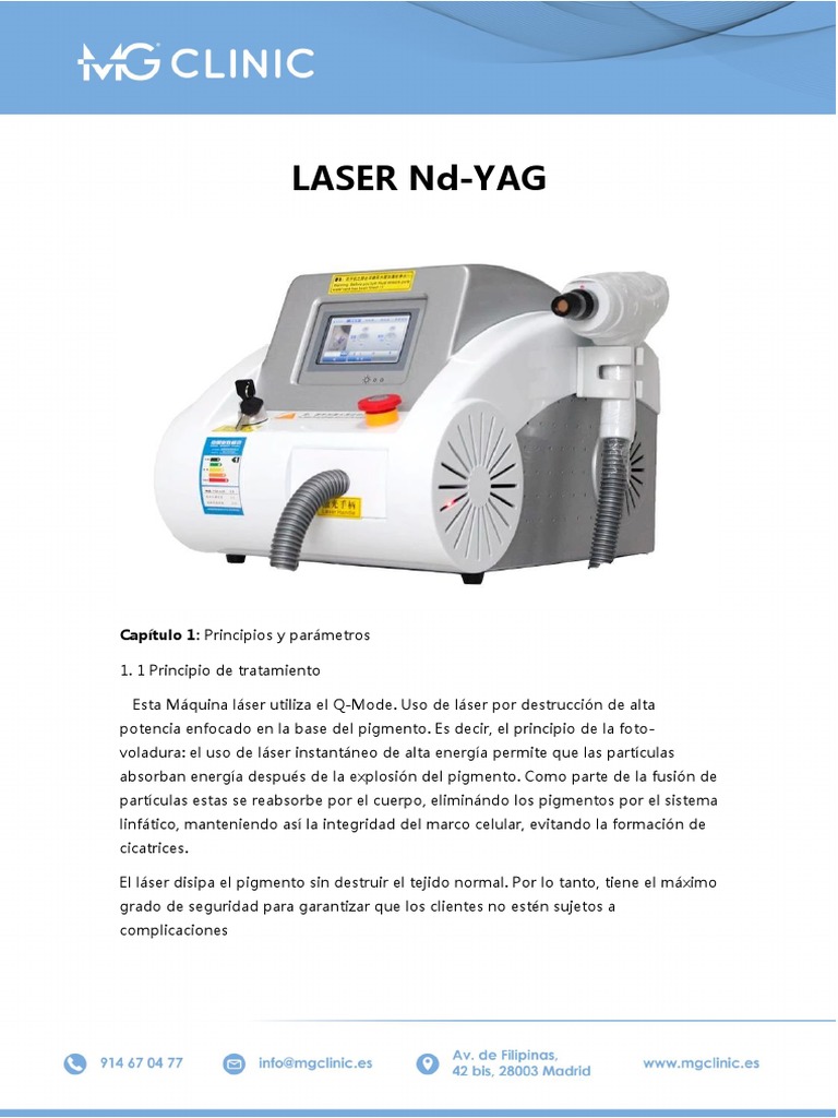 Manual Láser YAG Español | PDF | Láser | Óptica