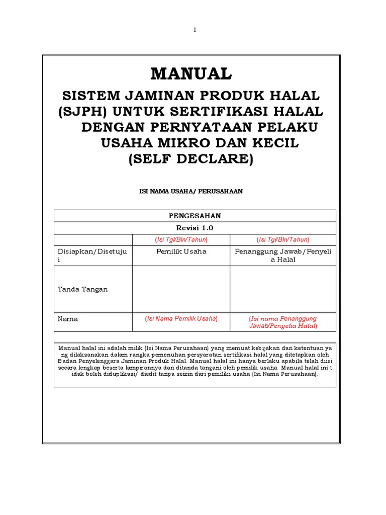 6.manual Halal SJPH | PDF