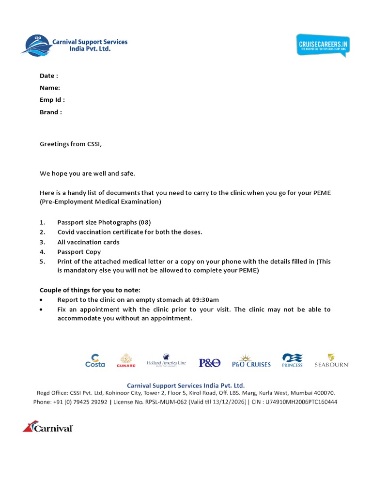 PEME Sample Letter Costa | Download Free PDF | Vaccination
