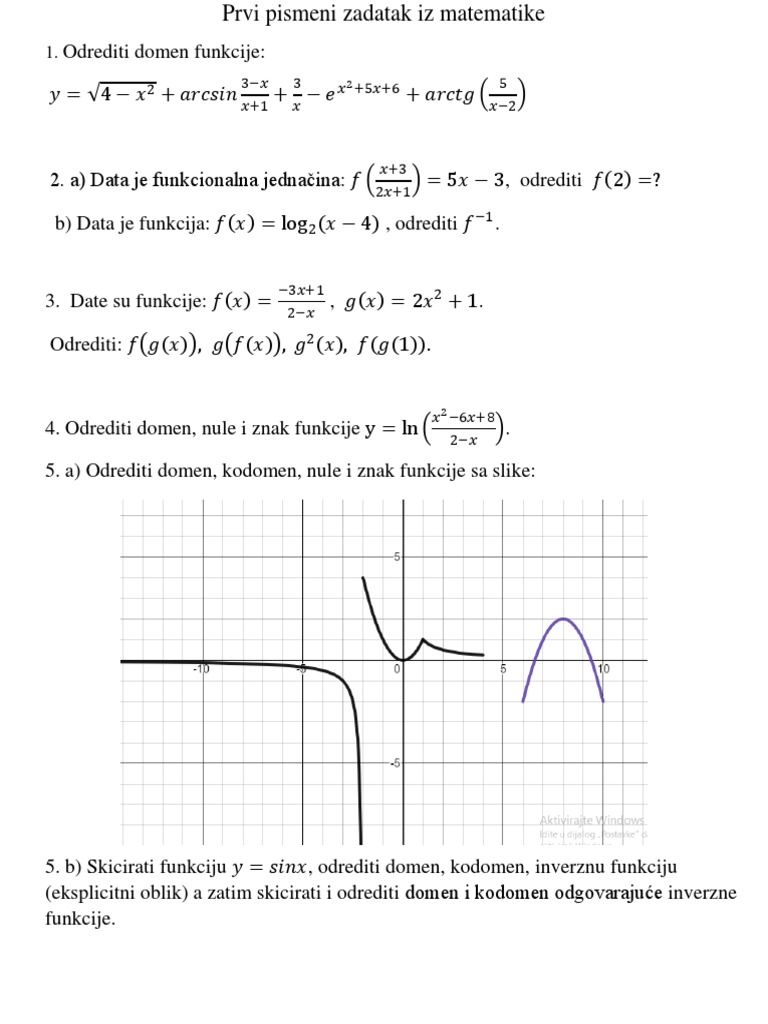 Pismeni 1 Grupa 5 | PDF