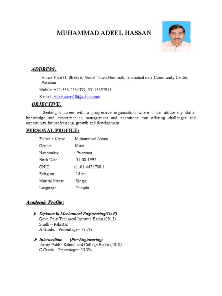 Adeel CV | PDF
