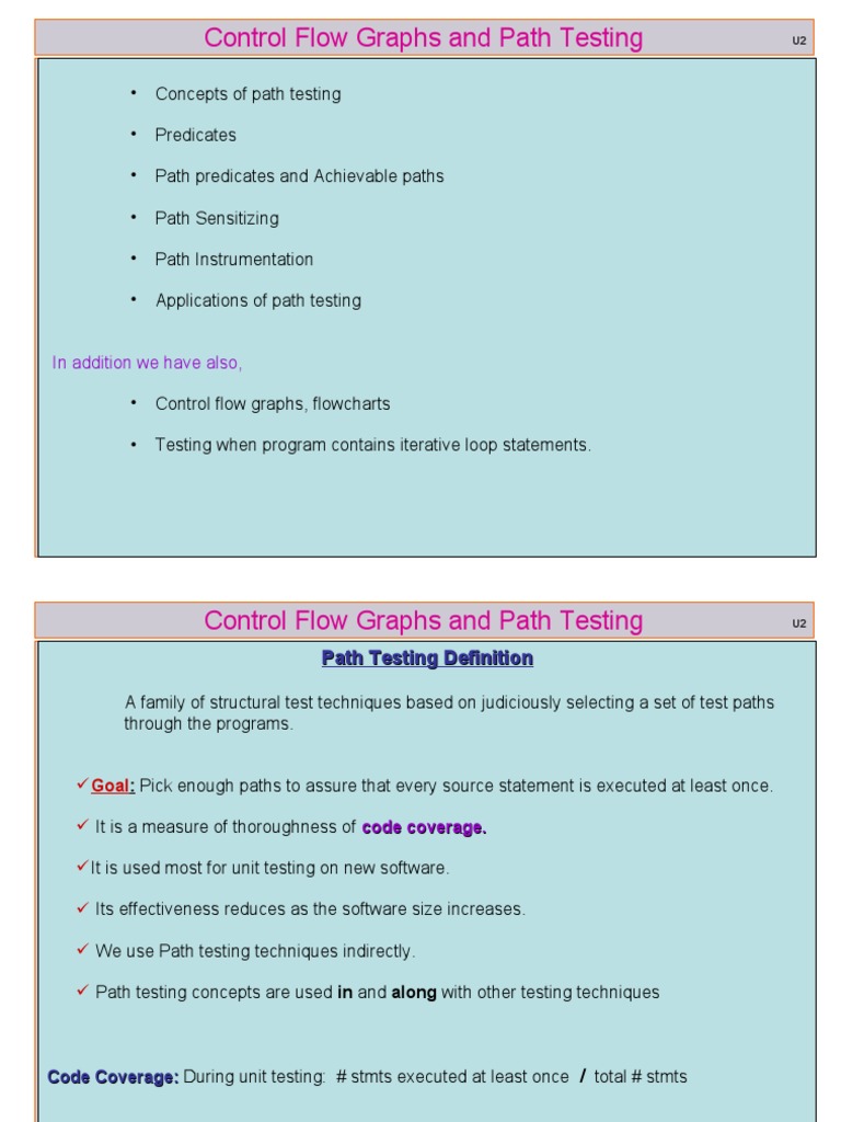 STM Unit 1 | PDF | Control Flow | Computer Program