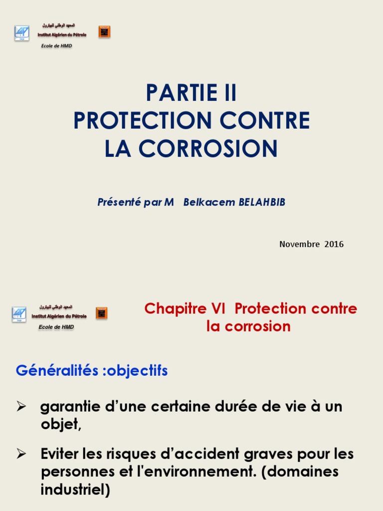 Protection contre la corrosion industrielle | PDF | Corrosion | Métaux
