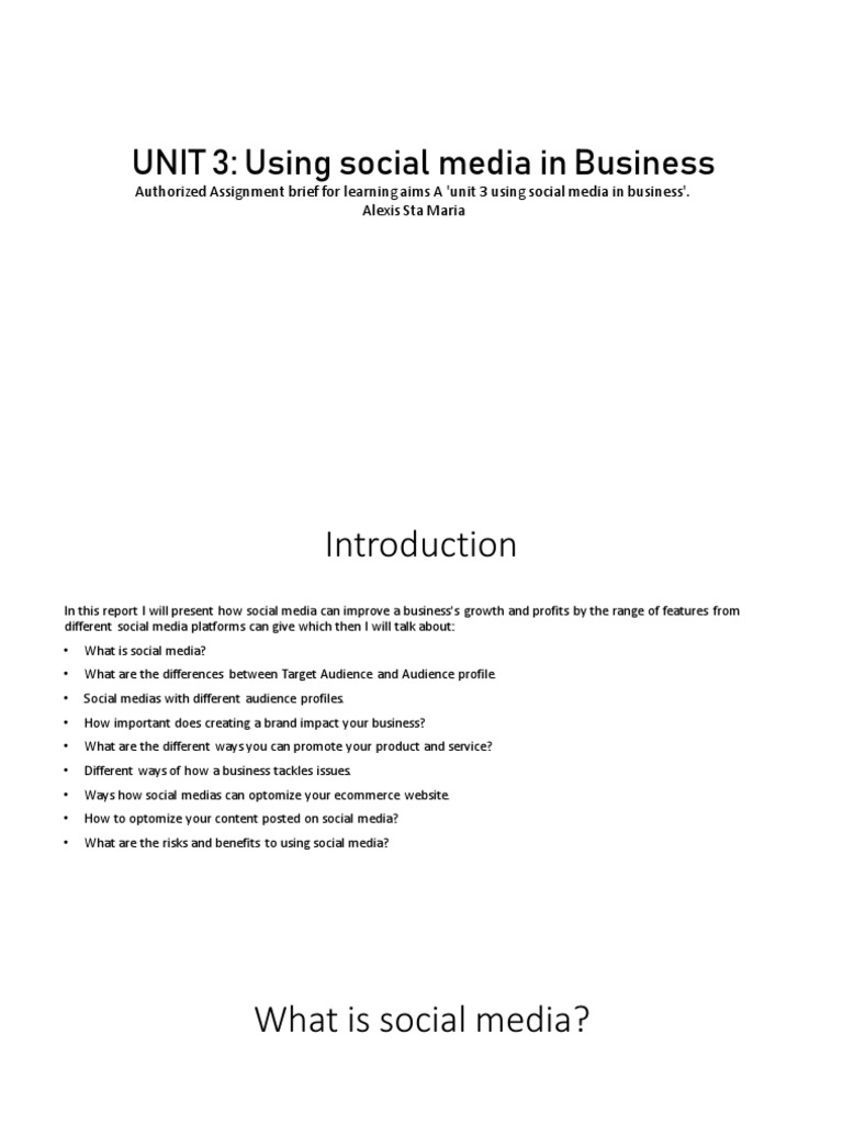 Unit 3 Using Social Media In Business Coursework Pdf Social Media Popular Culture And Media