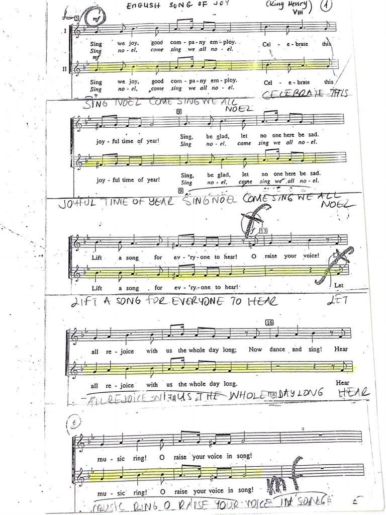 English Song of Joy | PDF