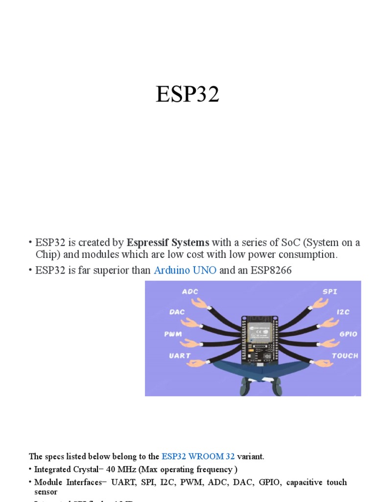 ESP32 | PDF | Analog To Digital Converter | Databases