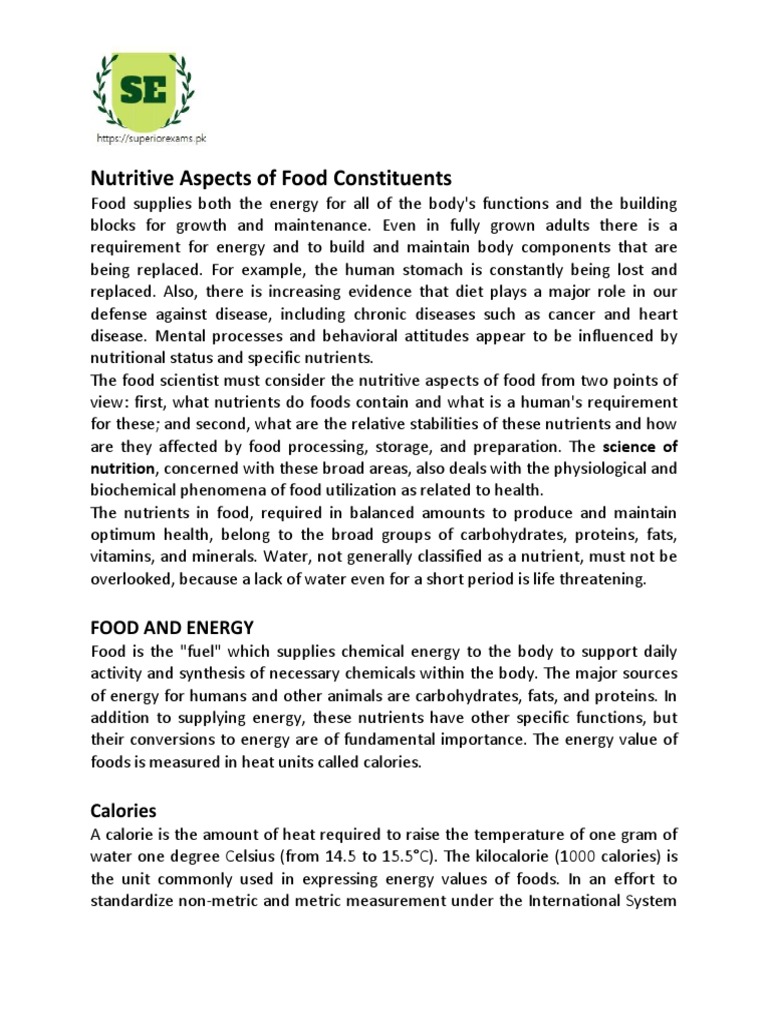 Concept of Balance Diet | PDF | Calorie | Foods