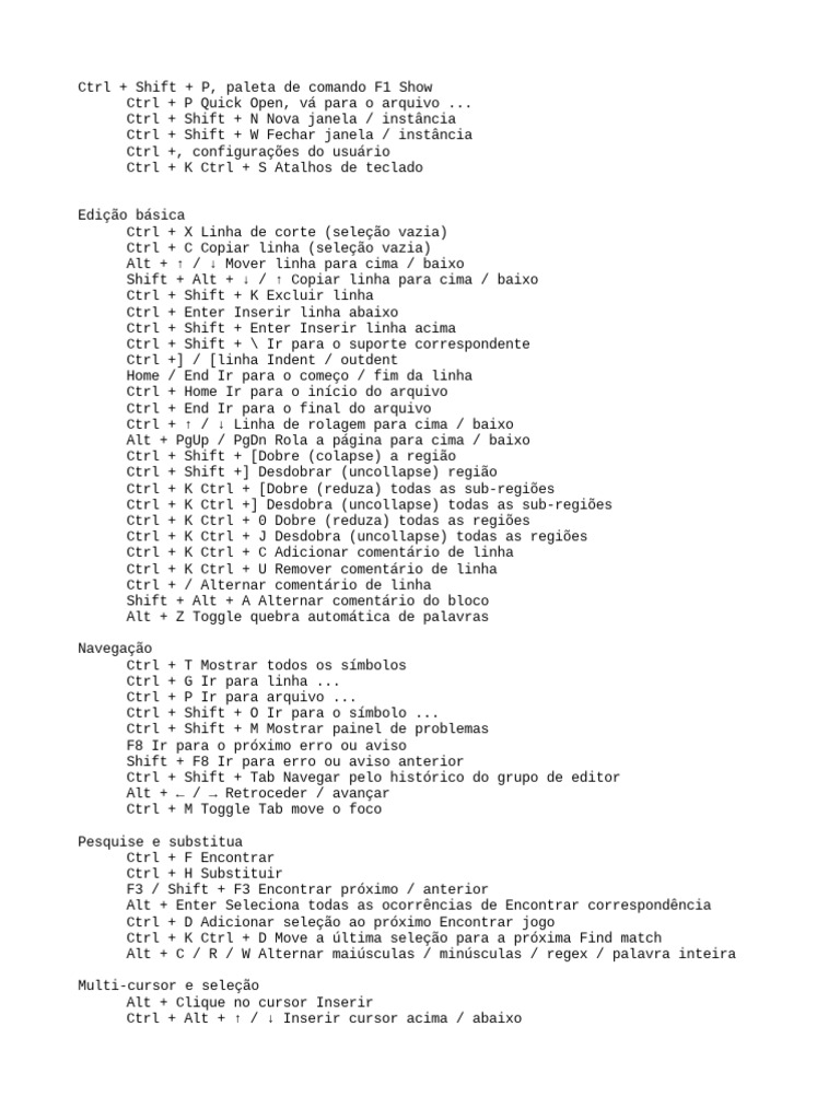 Commands Oss Download Grátis Pdf Teclado De Computador Implementos De Escrita