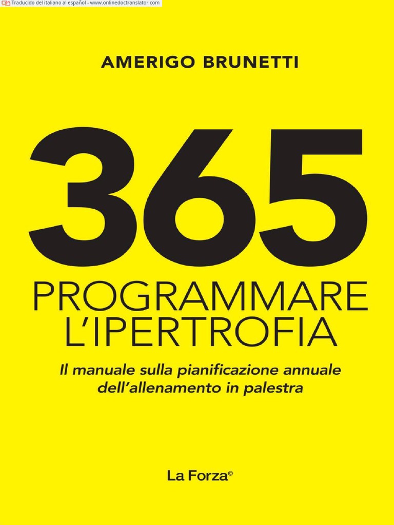 365 PROGRAMMARE L IPERTROFIA - It.es | PDF | Músculo esquelético | Aprendizaje
