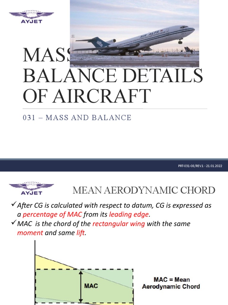 4 Mass and Balance Details of Aircraft | PDF | Vehicles | Aerospace