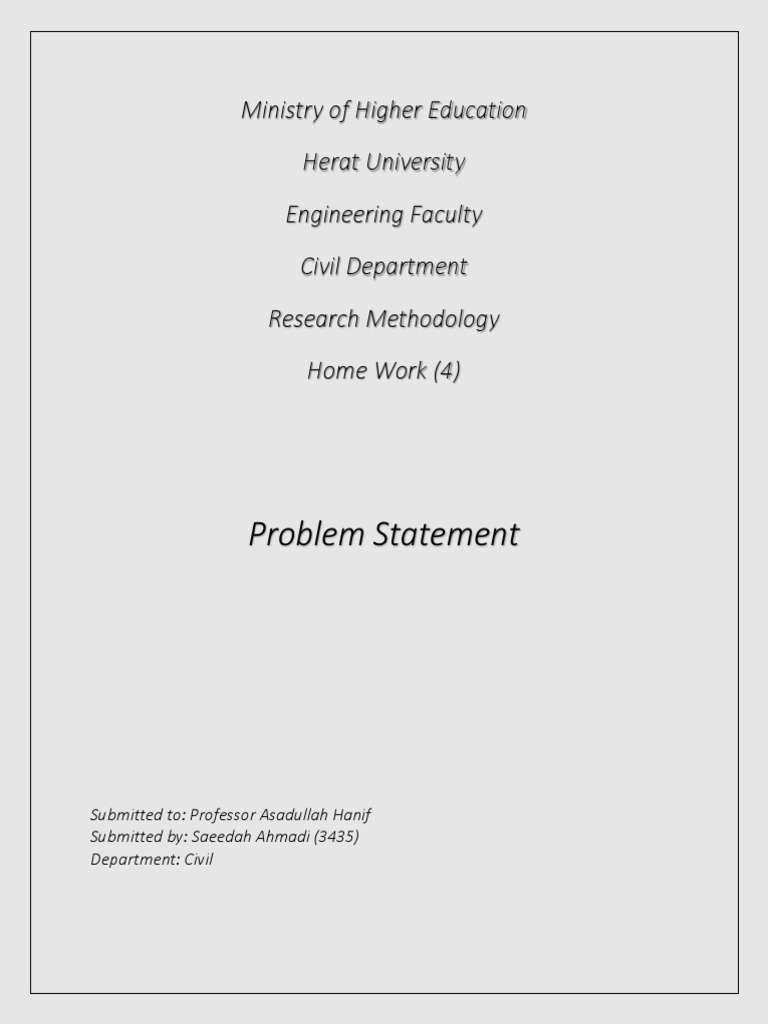 Saeedah (Problem Statement) | PDF | Water Resources | Hydrology