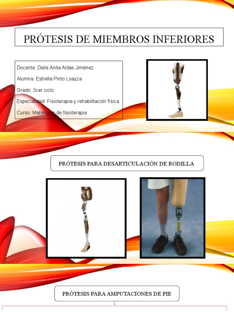 Prótesis de Miembros Inferiores | PDF | Ciencia y matemáticas