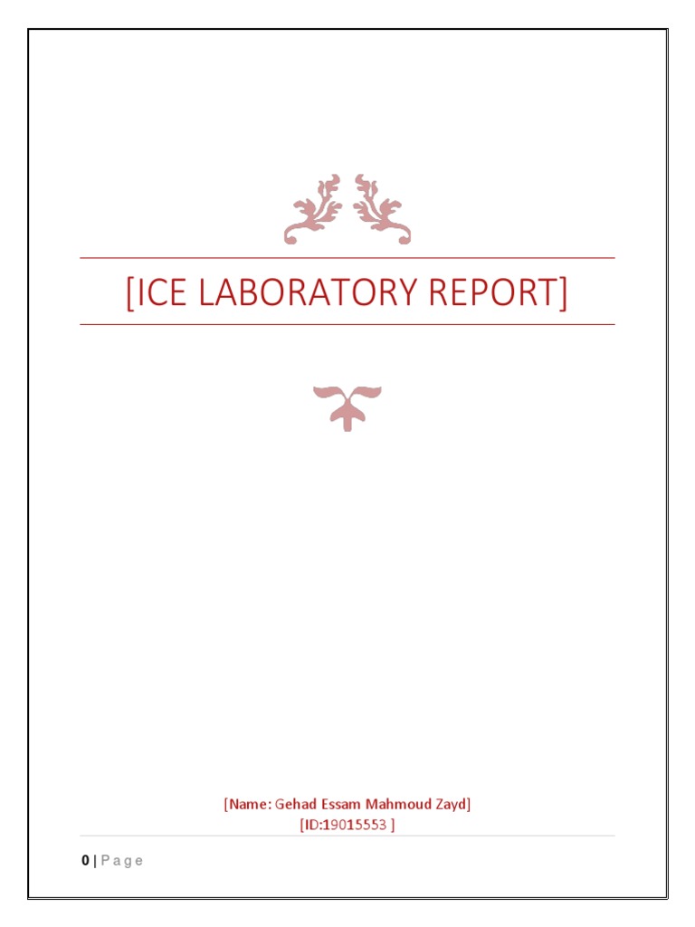 Ice Laboratory Report | PDF | Electromagnetic Induction | Internal ...
