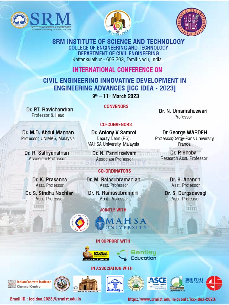 SRM Civil ICC IDEA 2023 | PDF | Engineering | Science