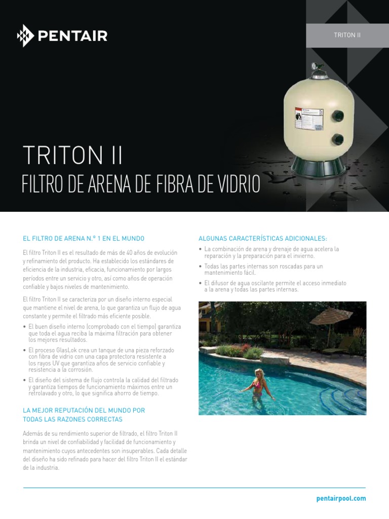 Triton IIsp DS | PDF | Filtración | Agua