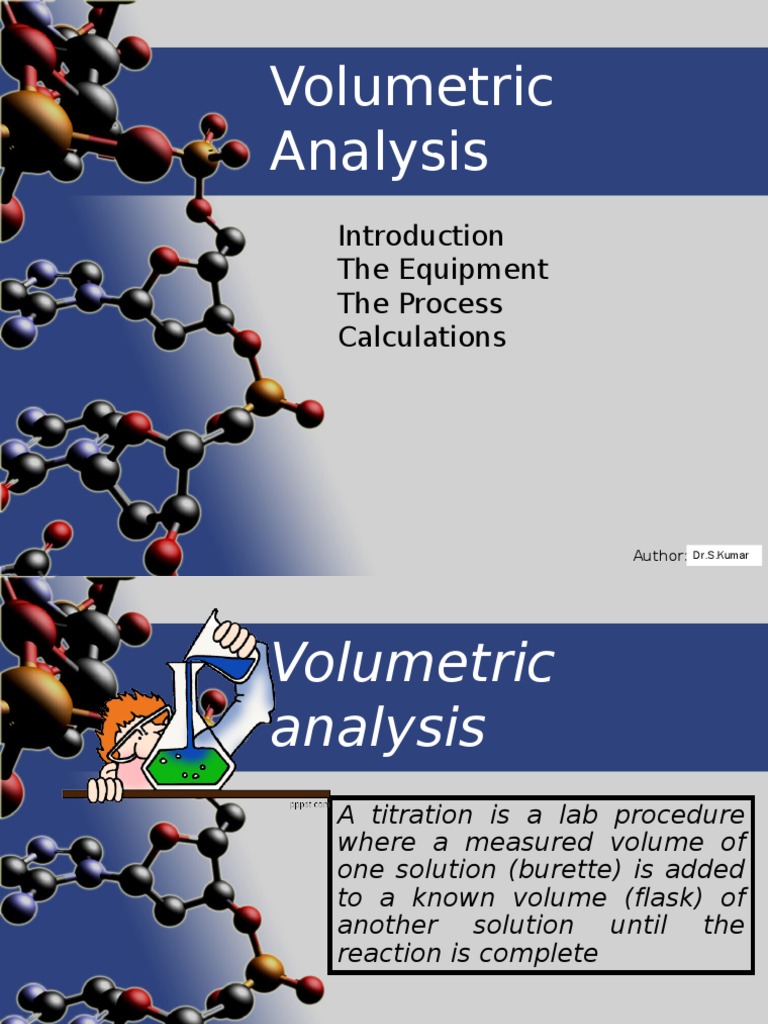 Volumetric Analysis and Titration Methods | PDF | Titration | Chemistry
