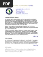COMESA Objectives and Achievements | PDF | Infrastructure | Regional ...