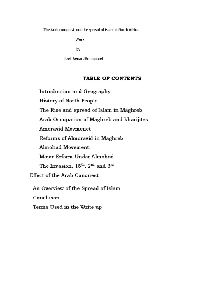 Arab Conquest and Islam in North Africa | PDF | Maghreb | Africa