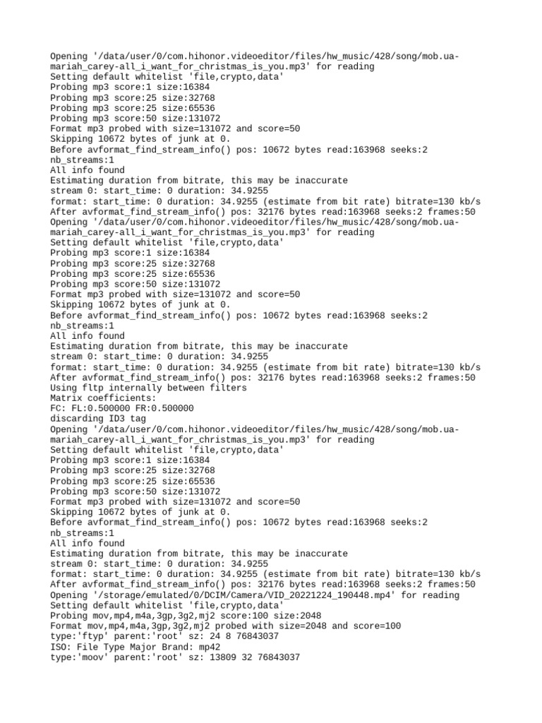 Av Log | PDF | Mp3 | Bit Rate