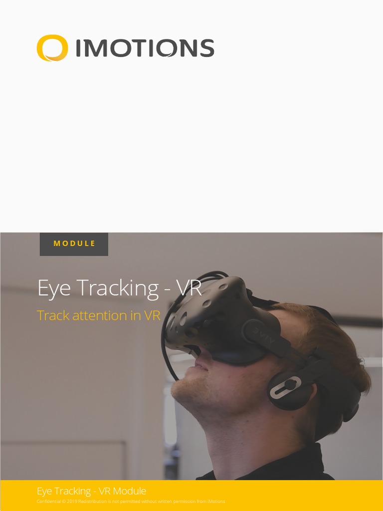 Eye Tracking Vr Imotions Pdf Virtual Reality Biosensor