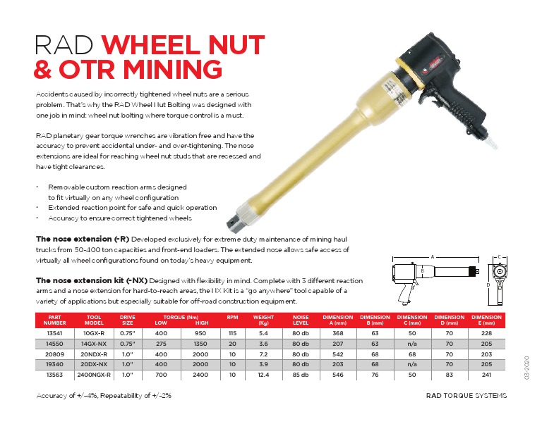 20 RAD Torque Systems - RAD Wheel Nut OTR | PDF | Nut (Hardware ...