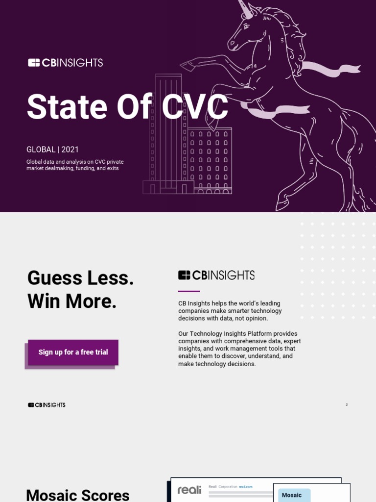 CB Insights - CVC Report 2021 | PDF | Financial Technology | Finance ...