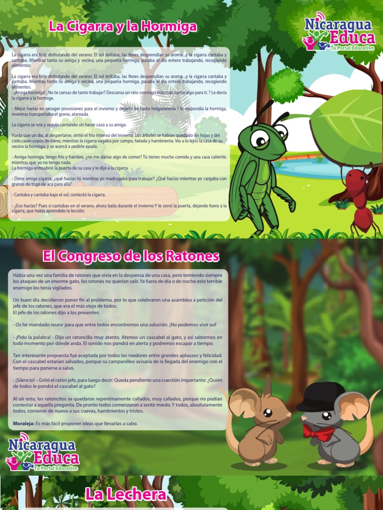 Fabulas Comunes para Ninos | PDF | Poesía