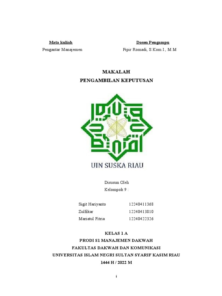 Pengantar Manajemen Kel.9 | PDF