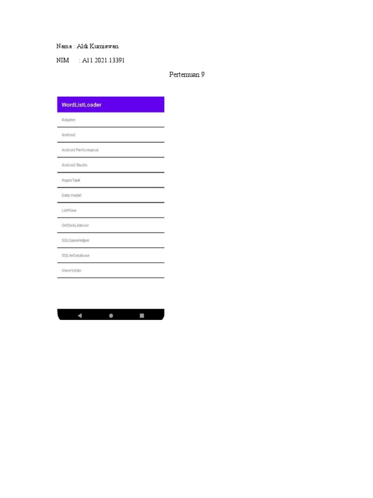 Pertemuan 9 | Download Free PDF | Java (Programming Language) | Android ... Pertemuan 9 | Download Free PDF | Java (Programming Language) | Android ...