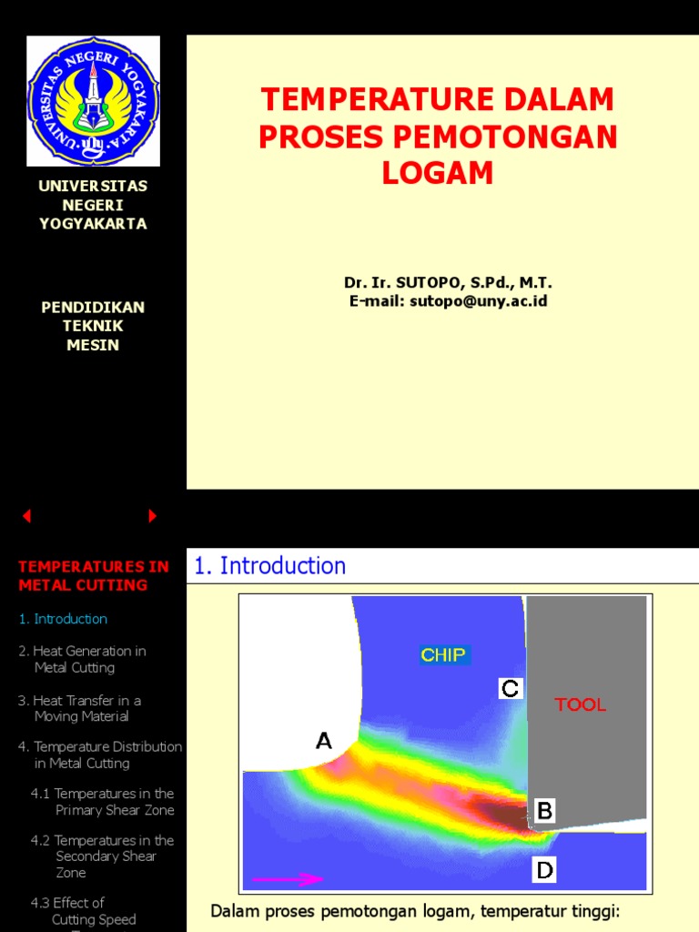 TEMPERATURES IN METAL CUTTING: KEY FACTORS AND DISTRIBUTION | PDF | Temperature | Heat