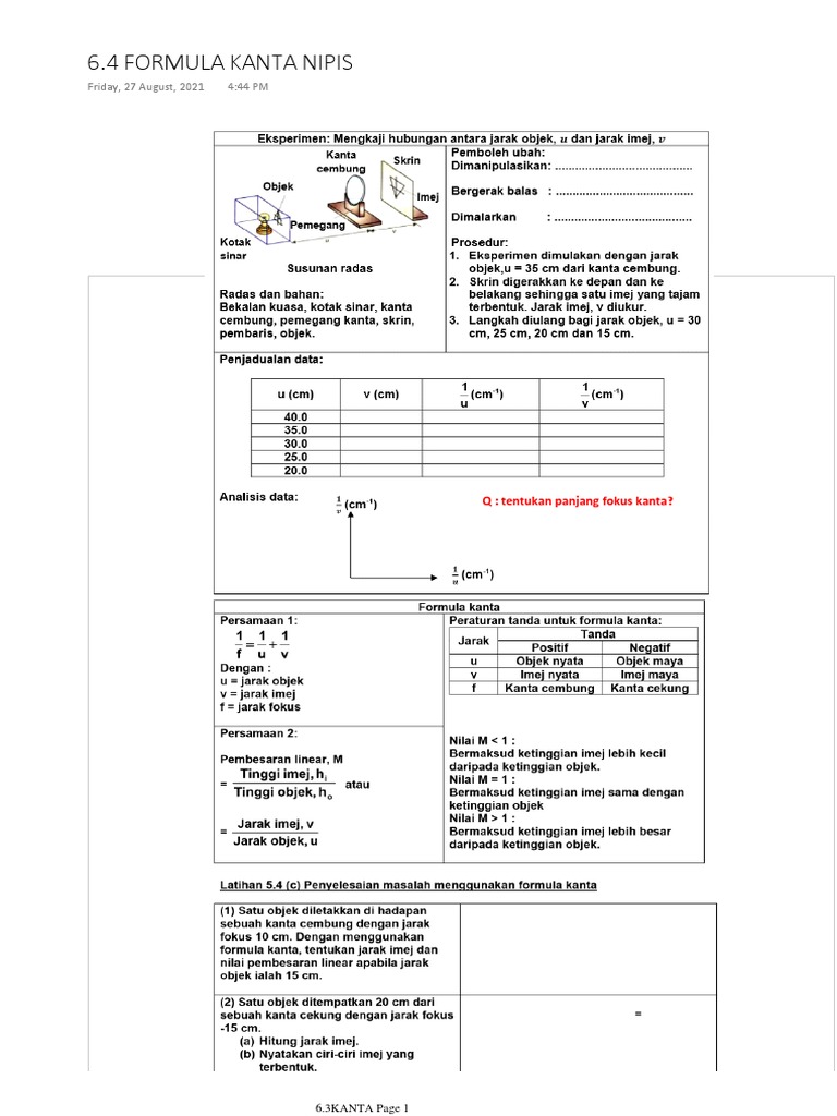 6.4 Formula Kanta Nipis | PDF