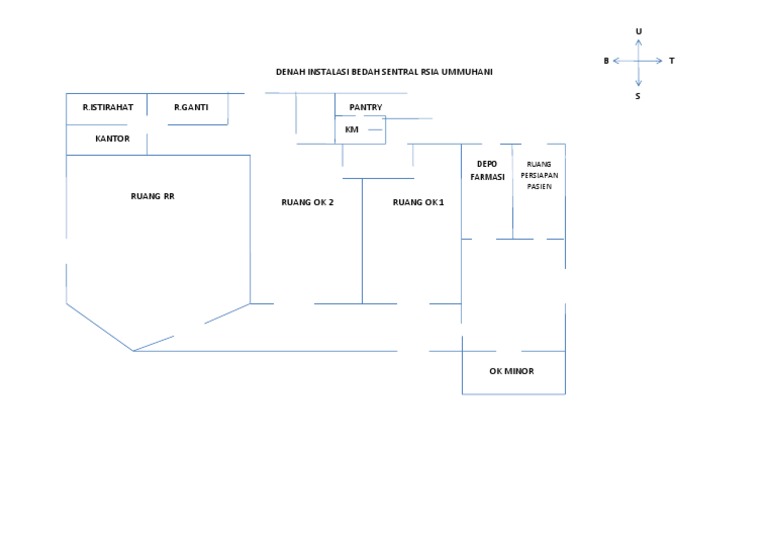 Denah Instalasi Bedah Sentral Rsia Ummuhani | PDF