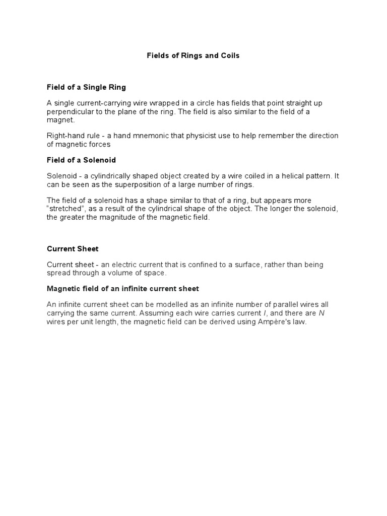 Fields of Rings and Coils-Module | PDF