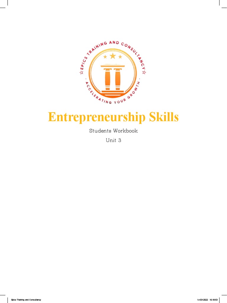Employability - Skills by Epics Unit 3 | PDF | Entrepreneurship | Thought