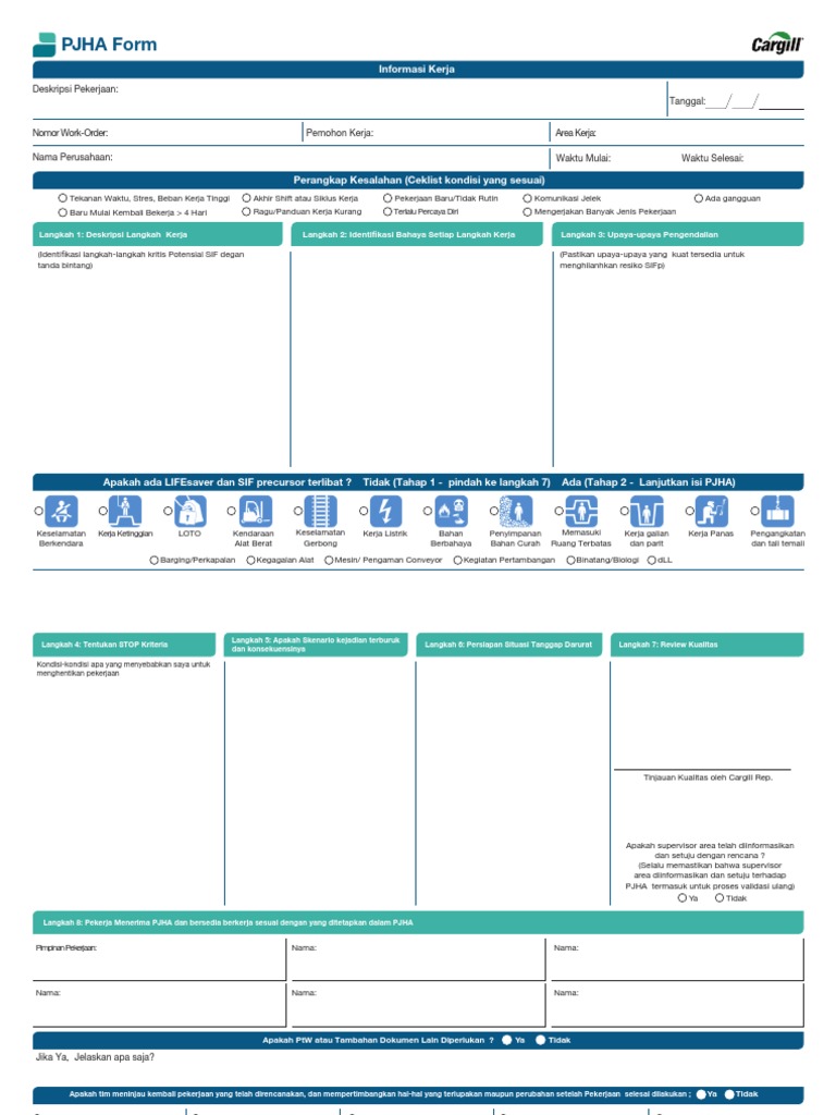 Pjha Form Cargill Indonesian r1 | PDF