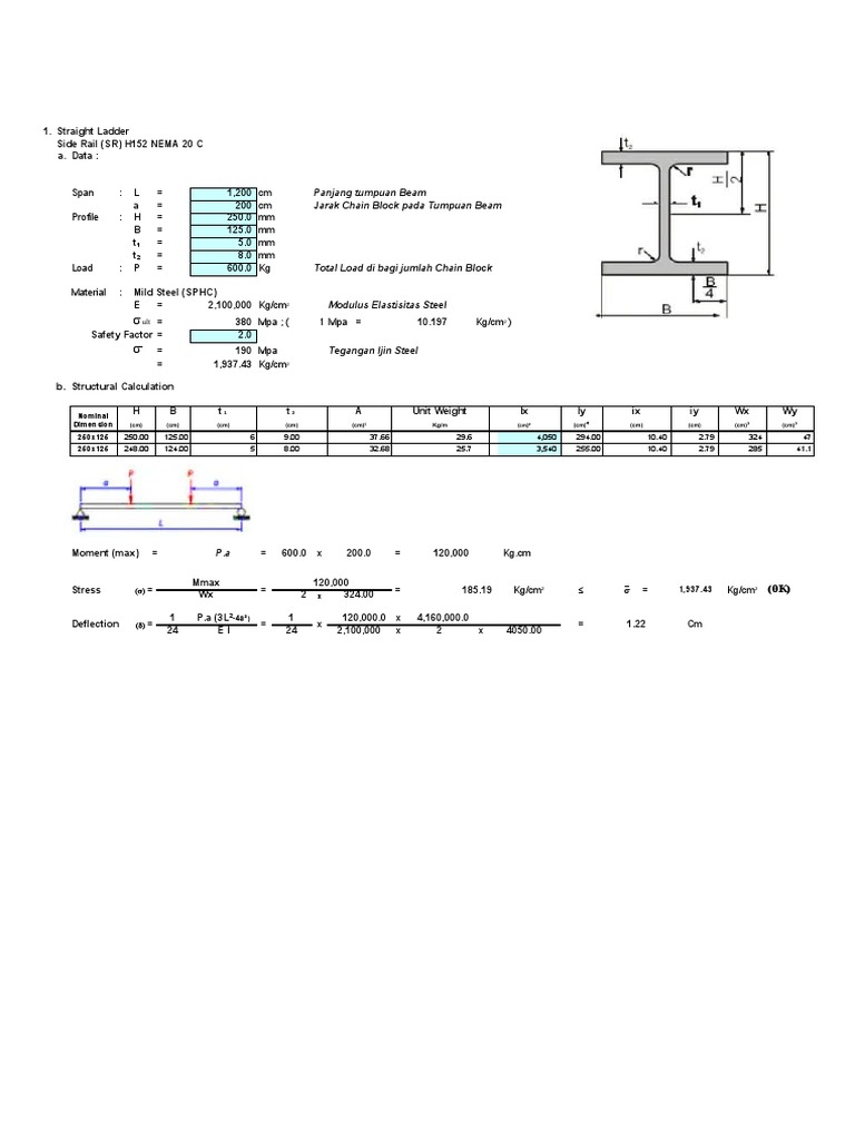IWF 250 Structural Load Analysis | PDF | Mechanical Engineering ...