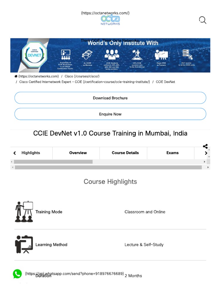 Ccie Devnet Training in India | PDF Ccie Devnet Training in India | PDF