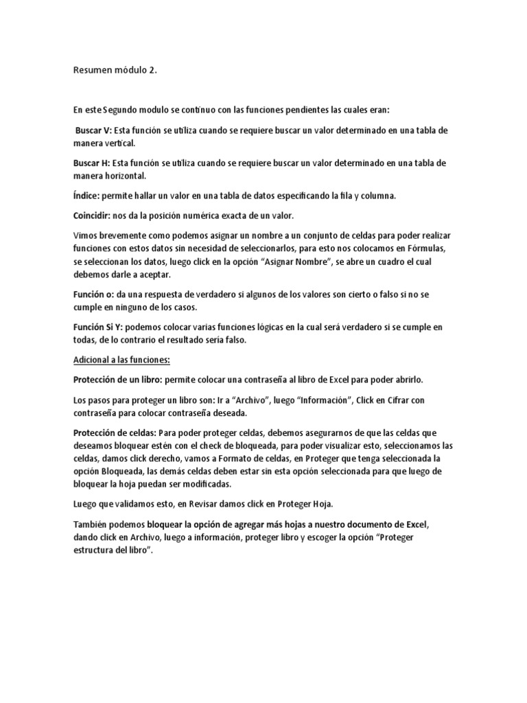 Resumen Modulo 2 | PDF