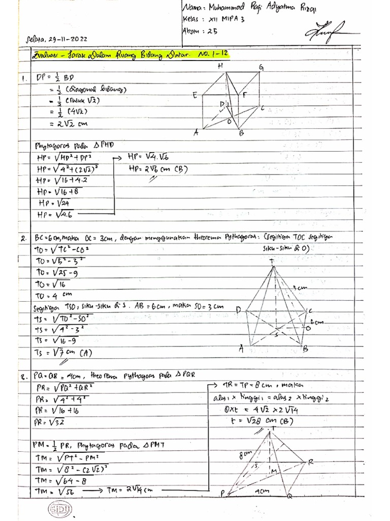 XII MIPA 3 - 25 - Muhammad Rafi Adyatma Rizqi - Tugas Matematika Peminatan Dari Pak Leo ...