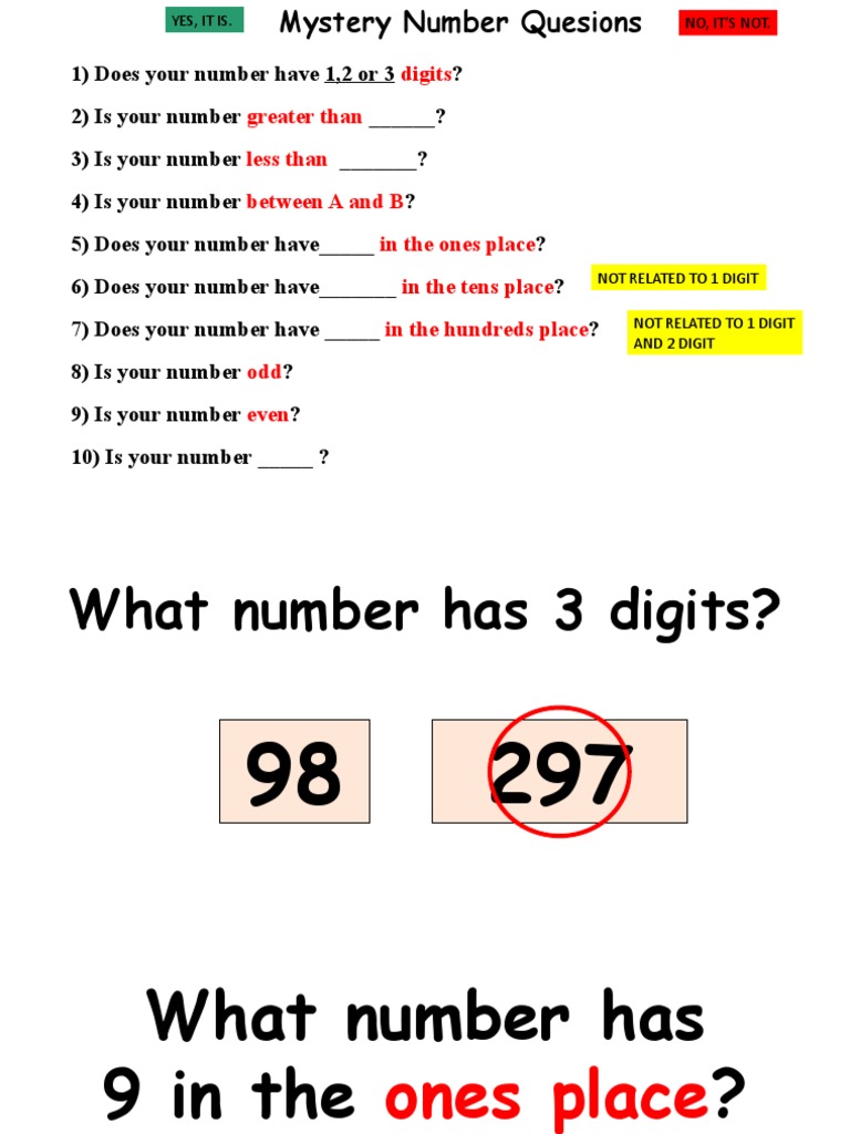 Mystery Number | PDF