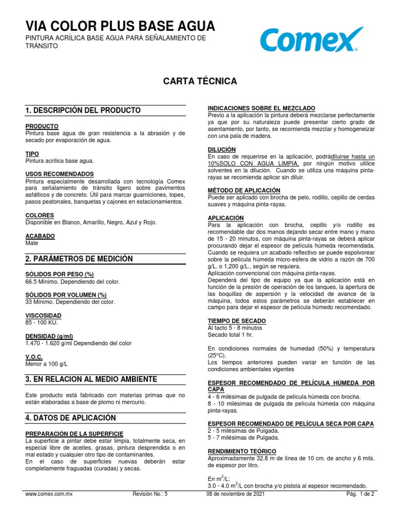 Via Color Base Agua | PDF | Pintar | Agua