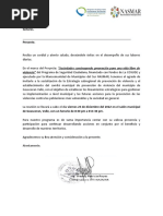 Carta Solicitud Simulacro de Incendio | PDF | Derecho | Hogar y jardín