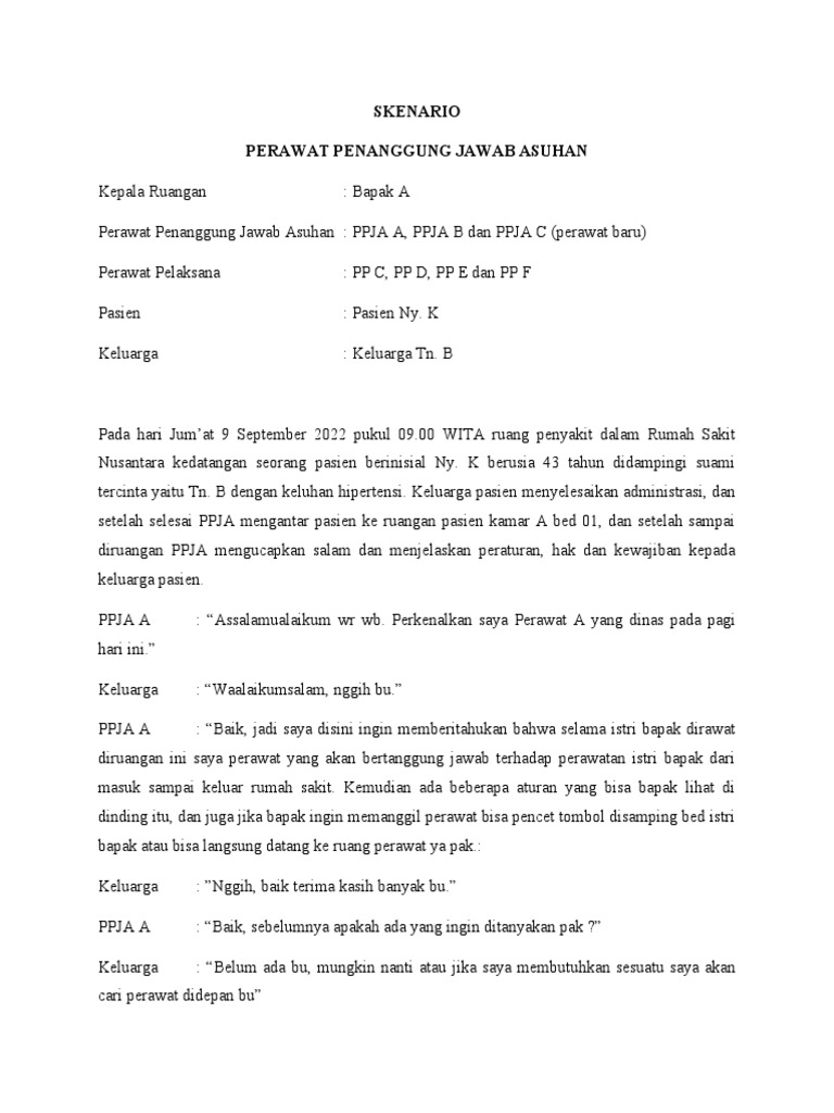 Skenario Ppja RL | PDF